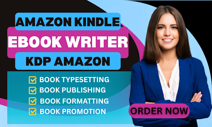 Ebook writer kdp formatting amazon kdp book promotion book typesetting by Gloria_hommes | Fiverr