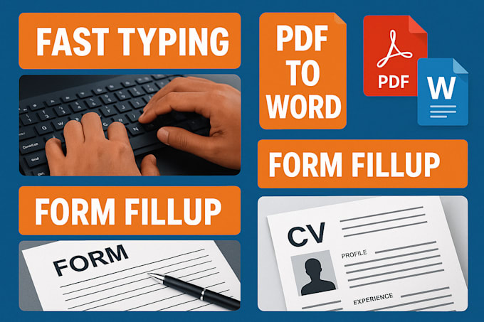 Fast typing and pdf to word conversion by Bismillah_srv | Fiverr