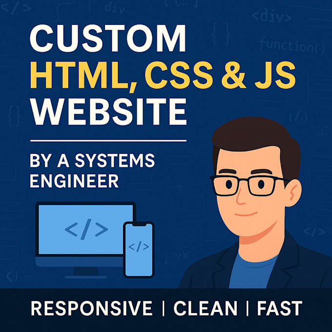 Create a modern and responsive website using html, css, and javascript by Litosdibuja | Fiverr