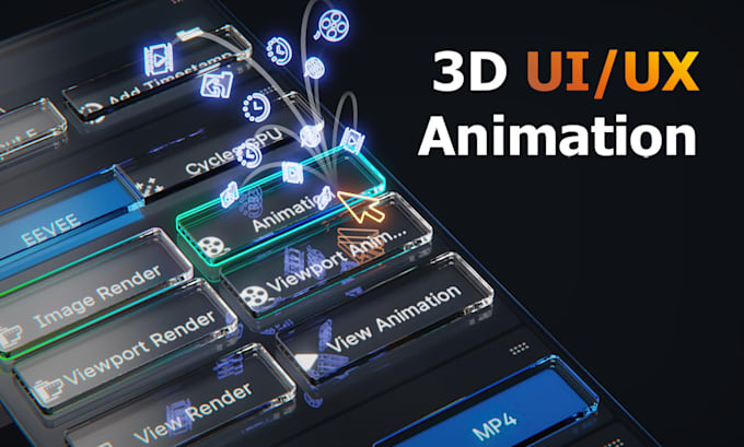 Do 3d ui animations for apps, websites, and demos by Bnadem_panormal ...