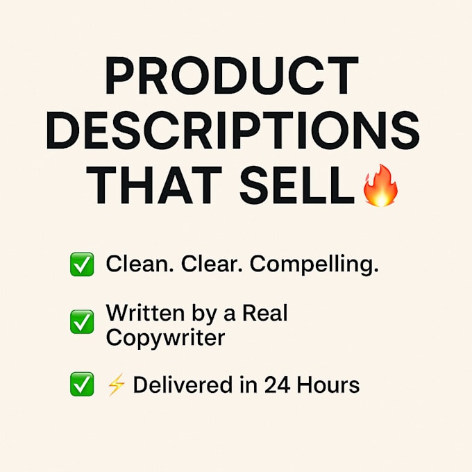 Persuasive product descriptions that boost sales by Cheekyvendor | Fiverr