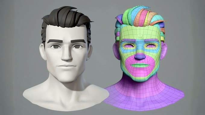 Fix 3d rig, weight paint, retopology, clean mesh, face or body rig ...