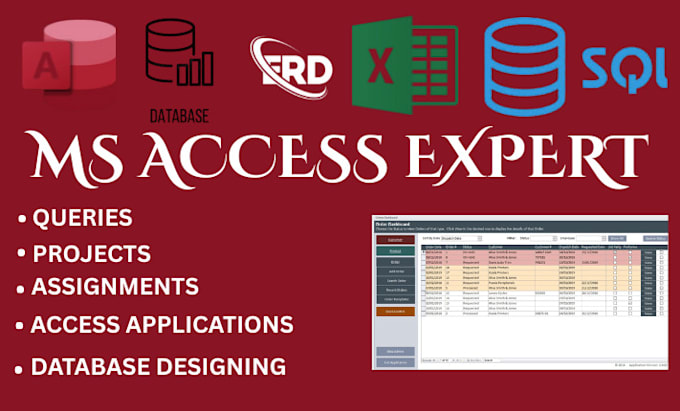 Do Sql Database Design Project Erd Mysql Microsoft Access Ms Access