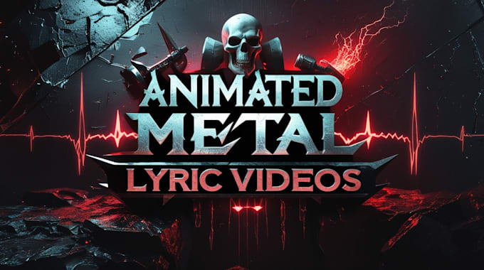 Create a stunning animated metal lyric video by Charbrig | Fiverr