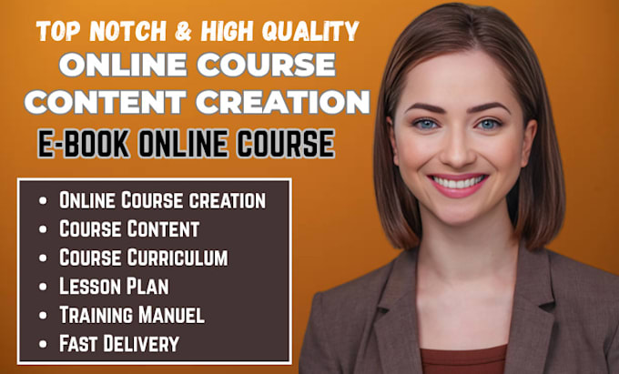 Create online course content, ebook online course, lesson plan course curriculum by Betty_mia2 ...