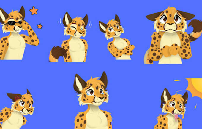 Draw furry telegram stickers nsfw furry stickers fursona crypto ...