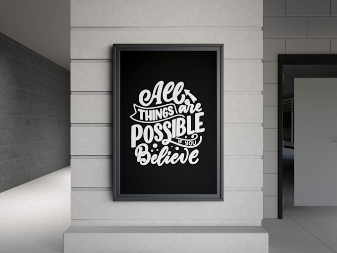 Unique typography poster design personalized and artistic by Pm_graphic ...