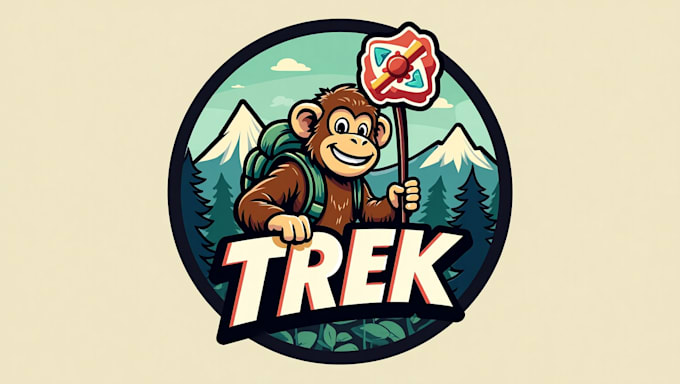 Design wonderful trek monkey logo with unlimited revision by Somrat_leo ...