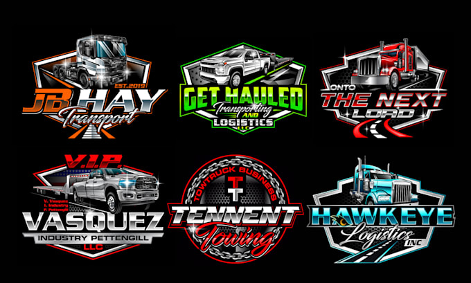 Design dispatcher, trucking, transport, towing and logistics logo by ...