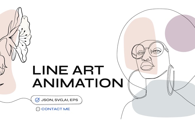 Create a continuous line art design and animation by Georges213 | Fiverr