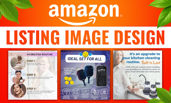 Do amazon listing images design, amazon infographics and product ...
