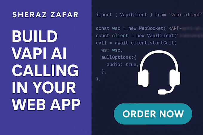 Vapi voice ai agent integration by Sherazzafar176 | Fiverr