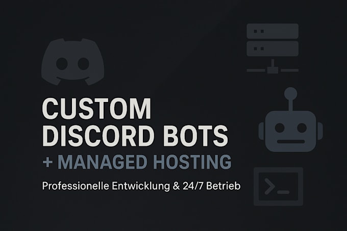 Create a custom discord bot for your server by Fischkopppp | Fiverr