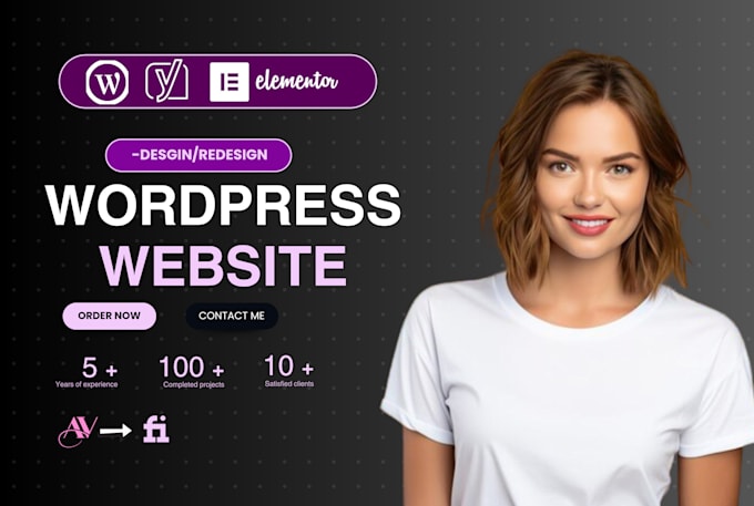 Create a responsive and professional wordpress website design and development by Ava_willow01 ...