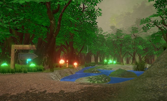 Create 3d game environment landscape metaverse world roblox map,3d ...