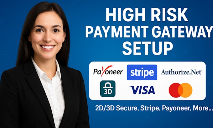 Setup high risk payment gateway payment processor 2d 3d payment gateway payoneer by Pay_xpert ...