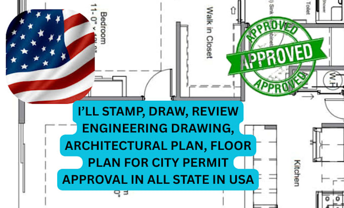 Do engineering drawing architectural stamp floor plan site plan house ...