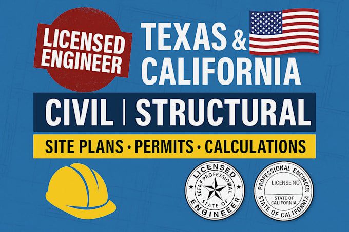 Timbre d'examen en tant qu'ingénieur civil et structurel agréé au texas ...