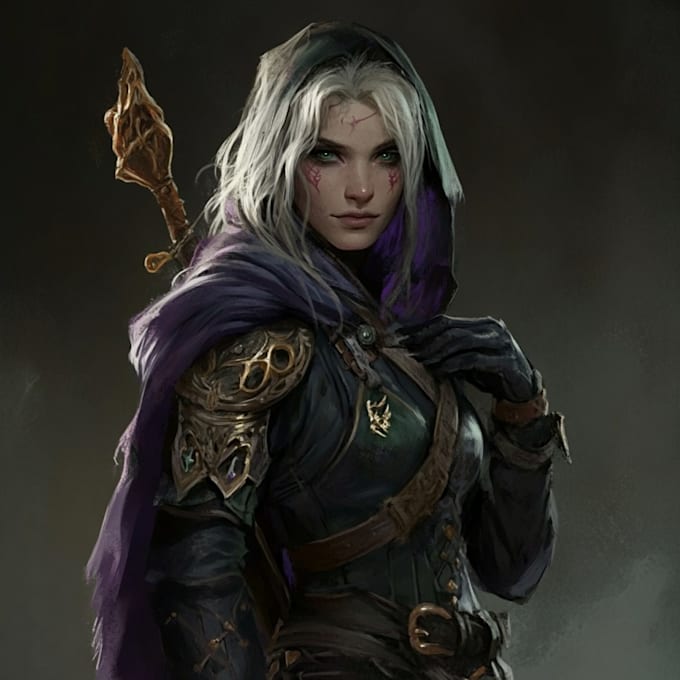 Paint fantasy illustration and dnd character design by Rarorgeiros | Fiverr