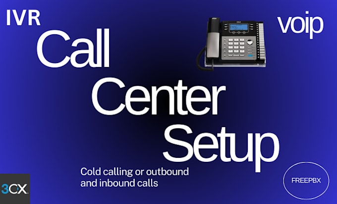 Setup call center, sip tunk voip call did number ivr using 3cx twilio plivo pbx by ...