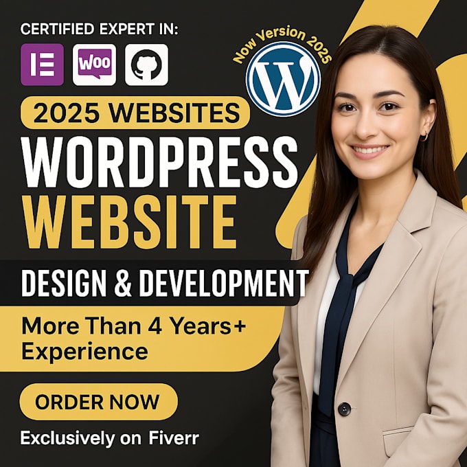 Create a professional wordpress website with modern design by Diego ...