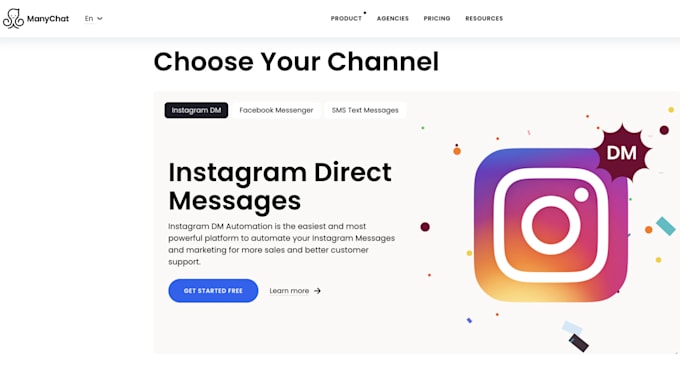 Build social media ai chatbot, instagram manychat dm automation lead ...
