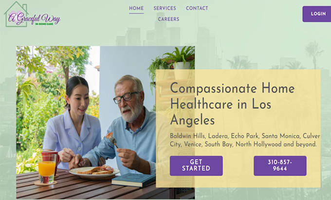 Build home care website senior care elderly care website assisted ...