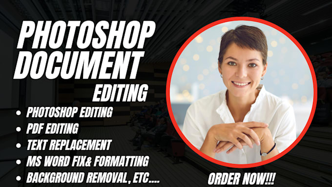 Do photoshop doc ms word editing, text editing, document management, ms word fix by Hollylaw2025 ...
