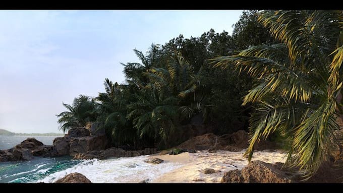 Create realistic 3d game environment landscape design level design unreal engine by Godwin ...