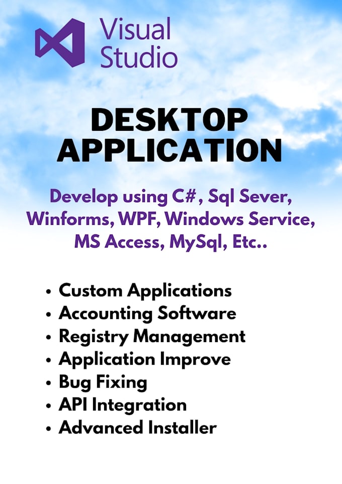 Develop c sharp and vb dot net desktop application by Patrick_perera | Fiverr