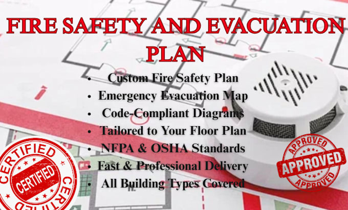Create custom emergency and fire safety plan map and diagram for your ...