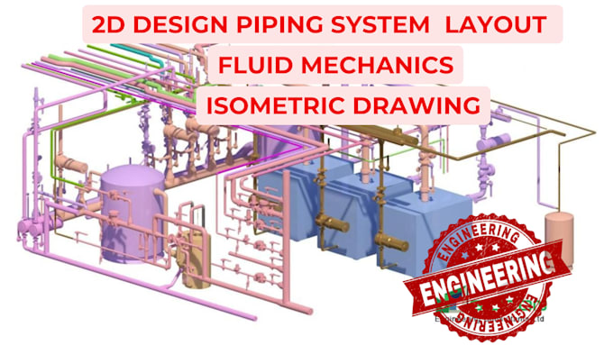 Design 2d gas piping layout, piping system design and isometric diagram ...