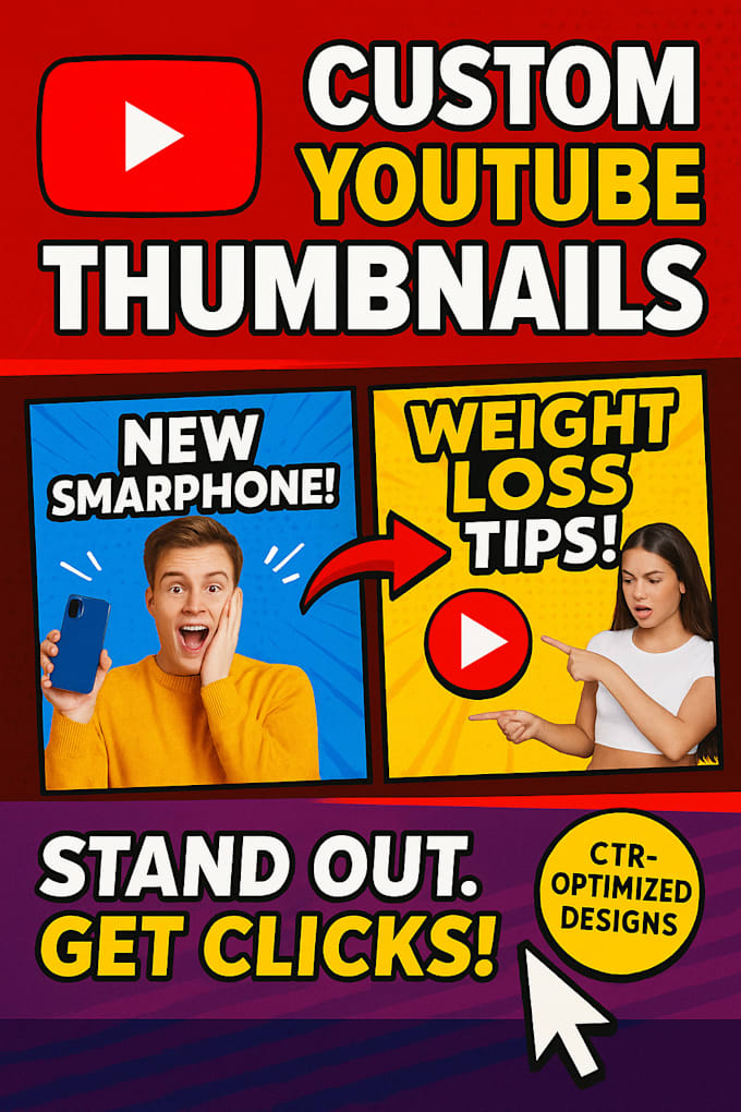 Design amazing youtube thumbnail that attract viewers by Isaacxtrap | Fiverr