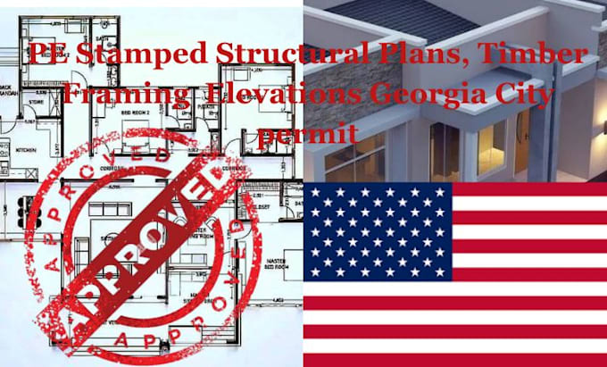 Pe stamped structural plans, timber framing elevations georgia city ...
