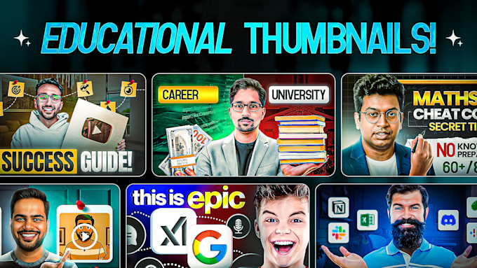 Educational youtube thumbnails that get clicks by Faizanshaikh095 | Fiverr