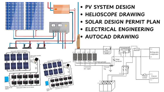 Power backup solar system design building permit electrical engineering ...