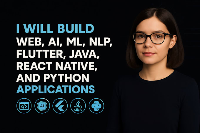 Develop web app using ai, ml, nlp, flutter, java, react native, and python by Daloye | Fiverr