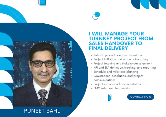 Manage turnkey projects from sales handover to final delivery by ...