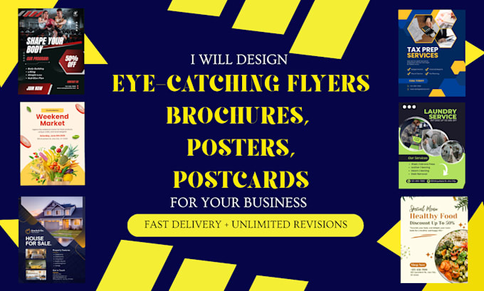Design scroll stopping business flyers, brochures, posters by Nan ...