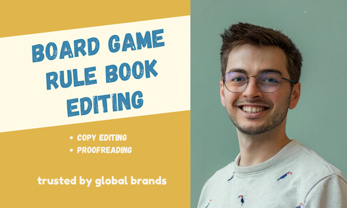 Edit and proofread your board game rule book by Freelancetomm | Fiverr