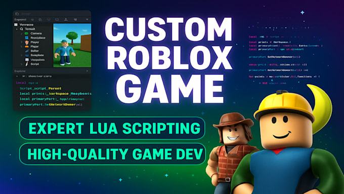 Develop roblox game, roblox game development, roblox script by Clementfavou001 | Fiverr