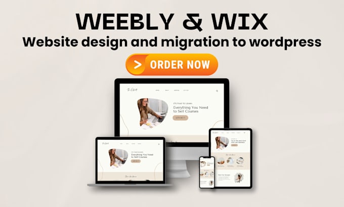 Design and migrate weebly website, wix, figma, squarespace to wordpress ...