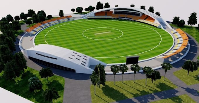 3d sport complex, stadium facilities,tennis courts rendering,gym ...