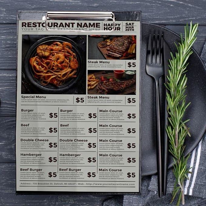 Design an amazing restaurant menu, food menu, or drink menu by ...