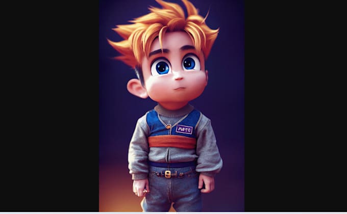 Create pixar cartoon character model, disney, cute cartoon modeling ...