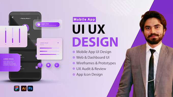 Design a modern and user friendly mobile app ui in figma by Tariq63 ...