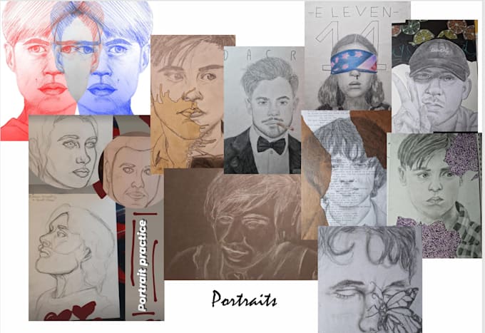 Draw you a portrait of you or an actor you love by Rebecca_rudge | Fiverr