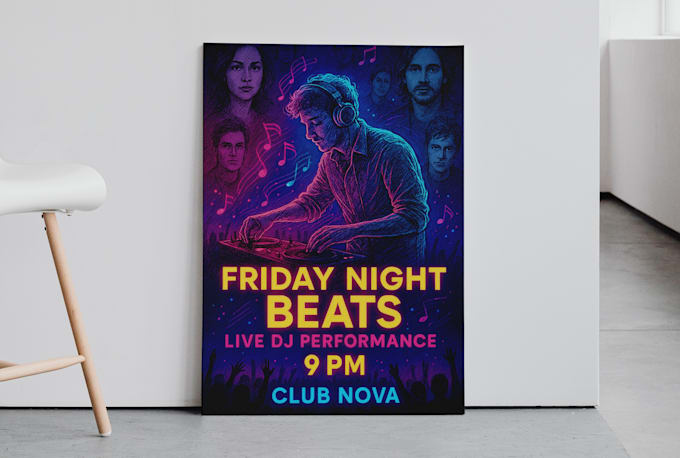 Design an eye catching poster for your business by Haseearts | Fiverr