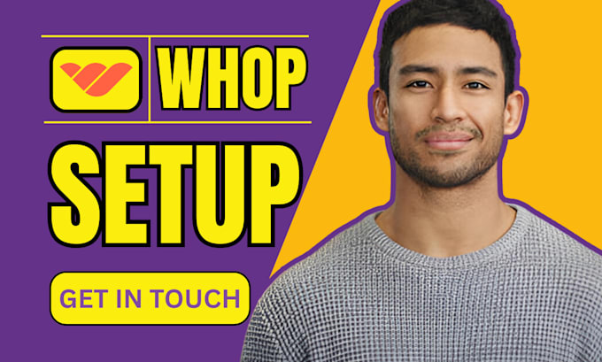 Setup whop store page whop landing page digital product page whop online course by Iyanu_olo ...