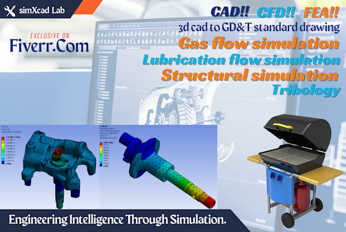 Do 3d design simulation drawing using solidworks ansys by Simxcad_lab ...